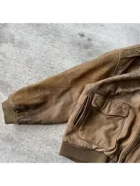 Jackets & Coats | Vintage Brown Leather Flight Jacket | Poshmark